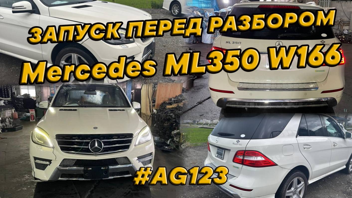 T8318 Mercedes ML W166. Запустили. На запчасти