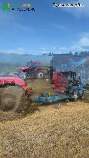 РостЛайн Агросервис устроил масштабную демонстрацию техники в тульском поле | #shorts