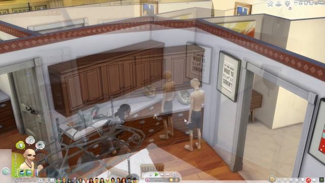 Sims 4 - "Первое взвешивание и первое выбывание! " - "Похудейка" - День 3