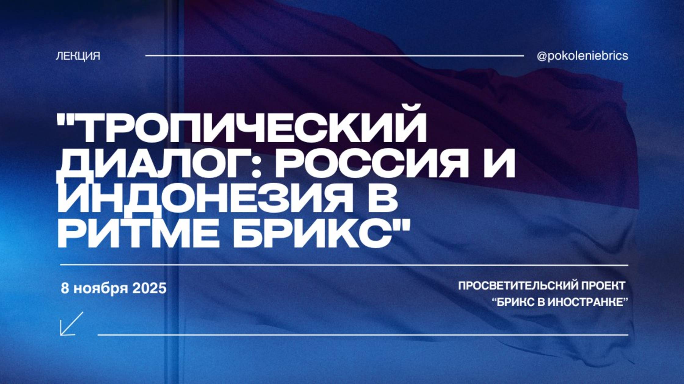Лекция "Тропический диалог: Россия и Индонезия в ритме БРИКС" в "Иностранке"