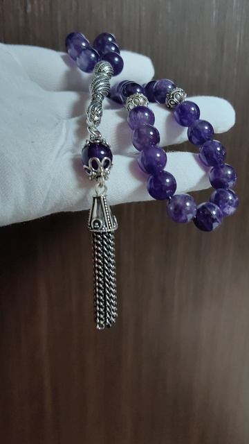 Мусульманские четки из аметиста "Тамерлан" 02/33