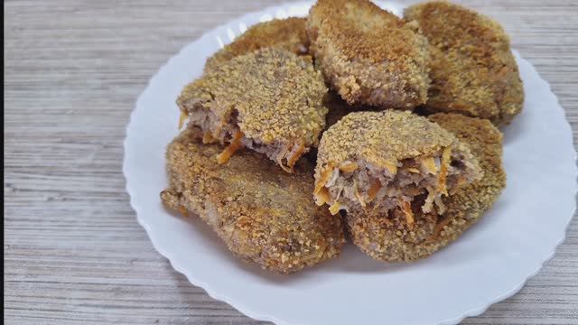 Котлеты из гречки с овощами.