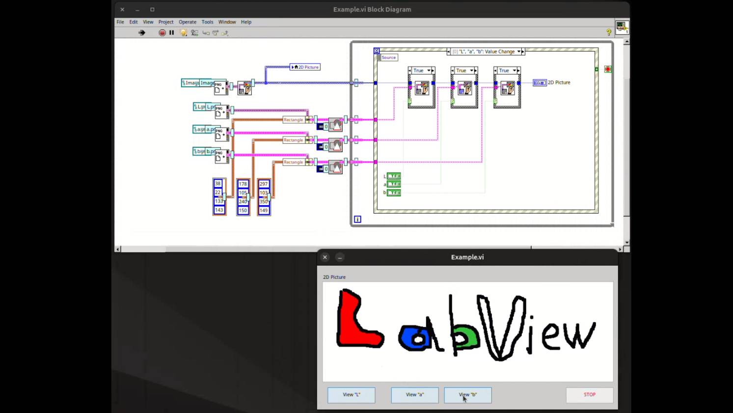 LabVIEW any image draw