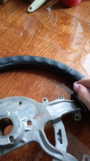 🚗🪡 Подготовка руля к перетяжке и устранение прокрута в верхней части обода 🏍️