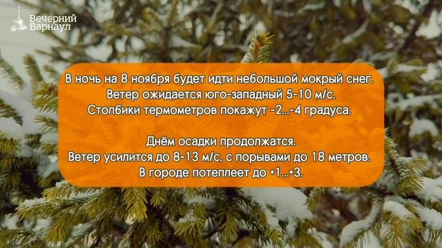 Непогода ожидается в Барнауле в выходные дни