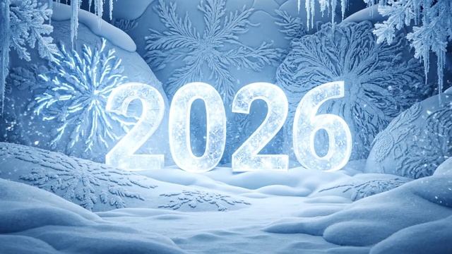 Футаж №8 С Новым 2026 годом! Новогодние Футажи для Творчества 2026 года!