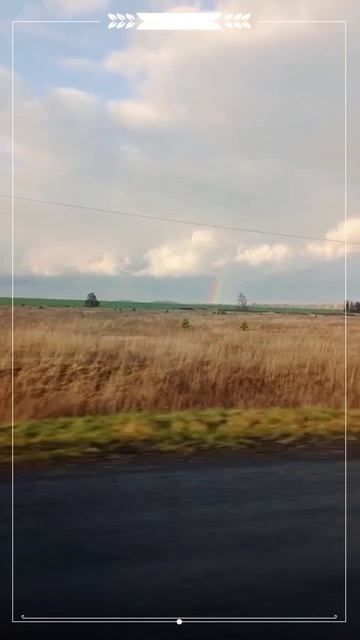 Радуга в ноябре. Природа Марий Эл