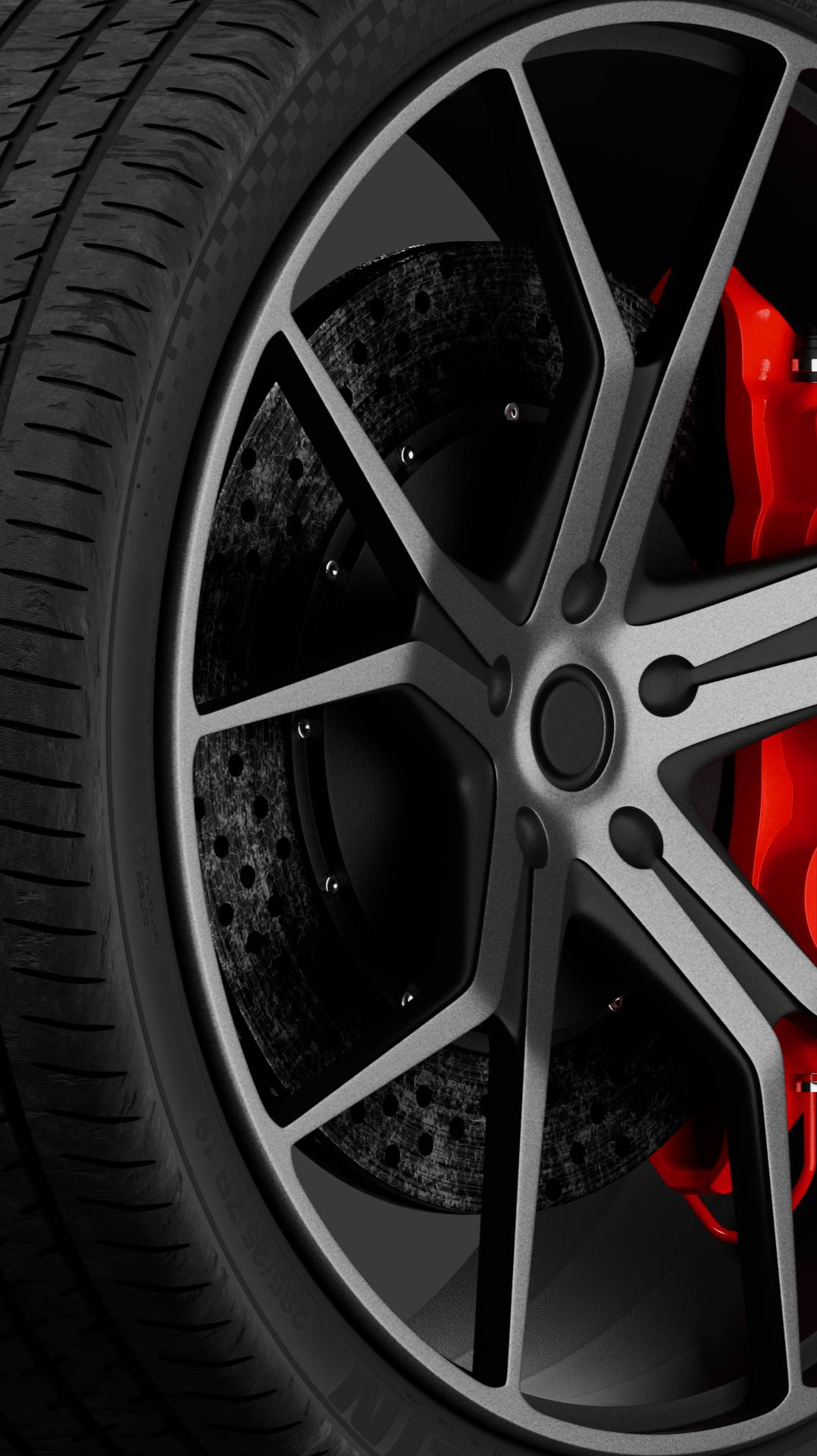 3д моделирование и анимация автомобильного колеса с диском и тормозом в Blender