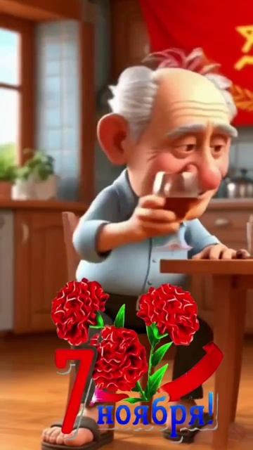 С днём Октябрьской революции. 7 ноября.