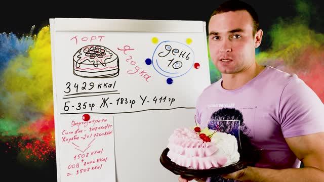 Ем мало, но не худею! Как есть, чтобы худеть? Худею на тортах. День 10.