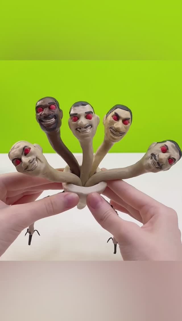 Гидра Скибиди Туалет с канала ютубера DaFuq!?Boom! ► ИЗИ Лепка #shorts