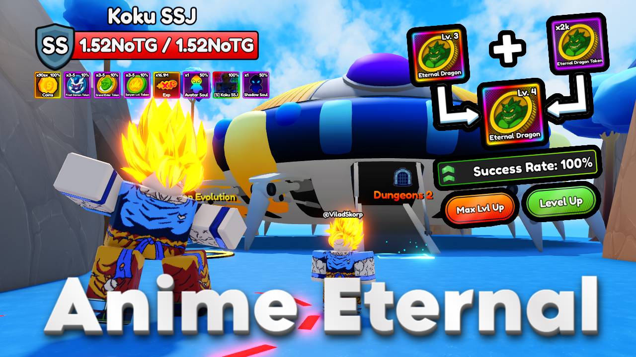 ВТОРОЙ МИР + 2 НОВЫХ ИЗМЕРЕНИЯ в Anime Eternal