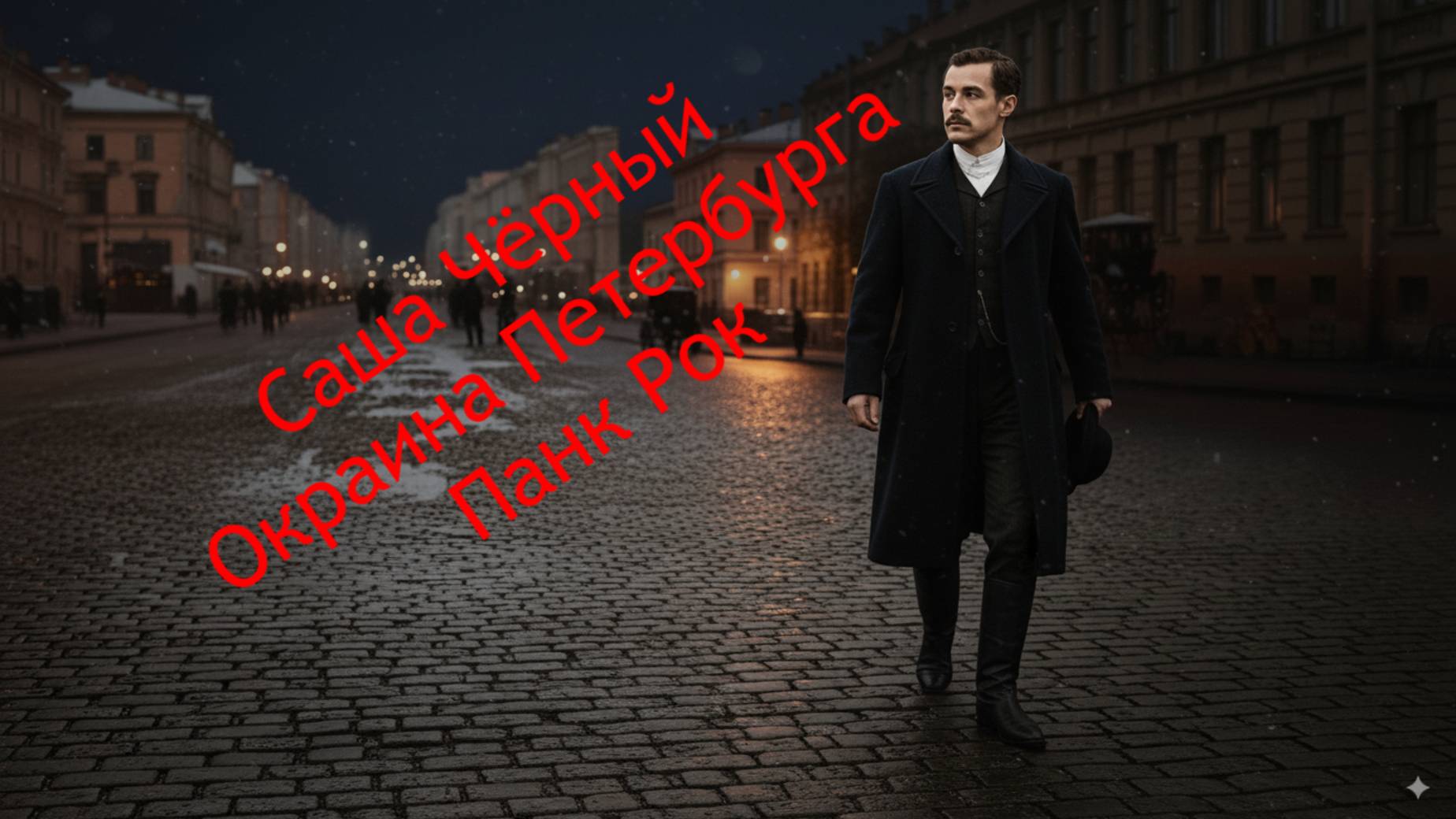 Панк рок Саша Чёрный - Окраина Петербурга CyberKas | AI Music & Video