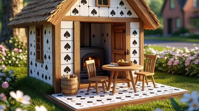 Карточный домик. Упражнение для чтения с листа (Ева)