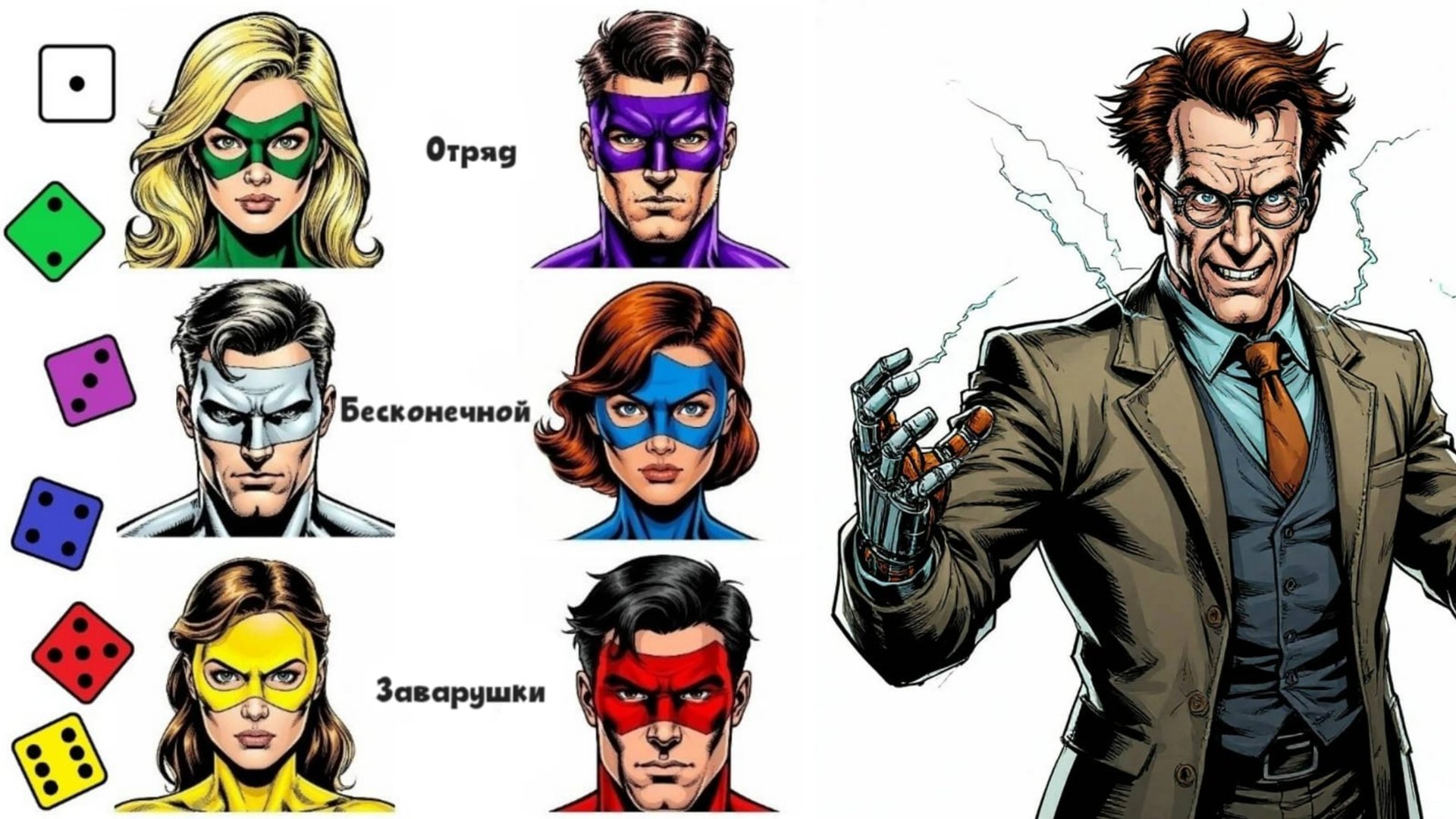 Отряд Бесконечной Заварушки! Настольная игра, которую мы придумали!