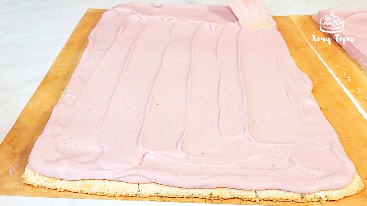 Малиновый творожно-сливочный крем для тортов и рулетов 🍓 Нежный, стабильный, с яркой ягодной ноткой