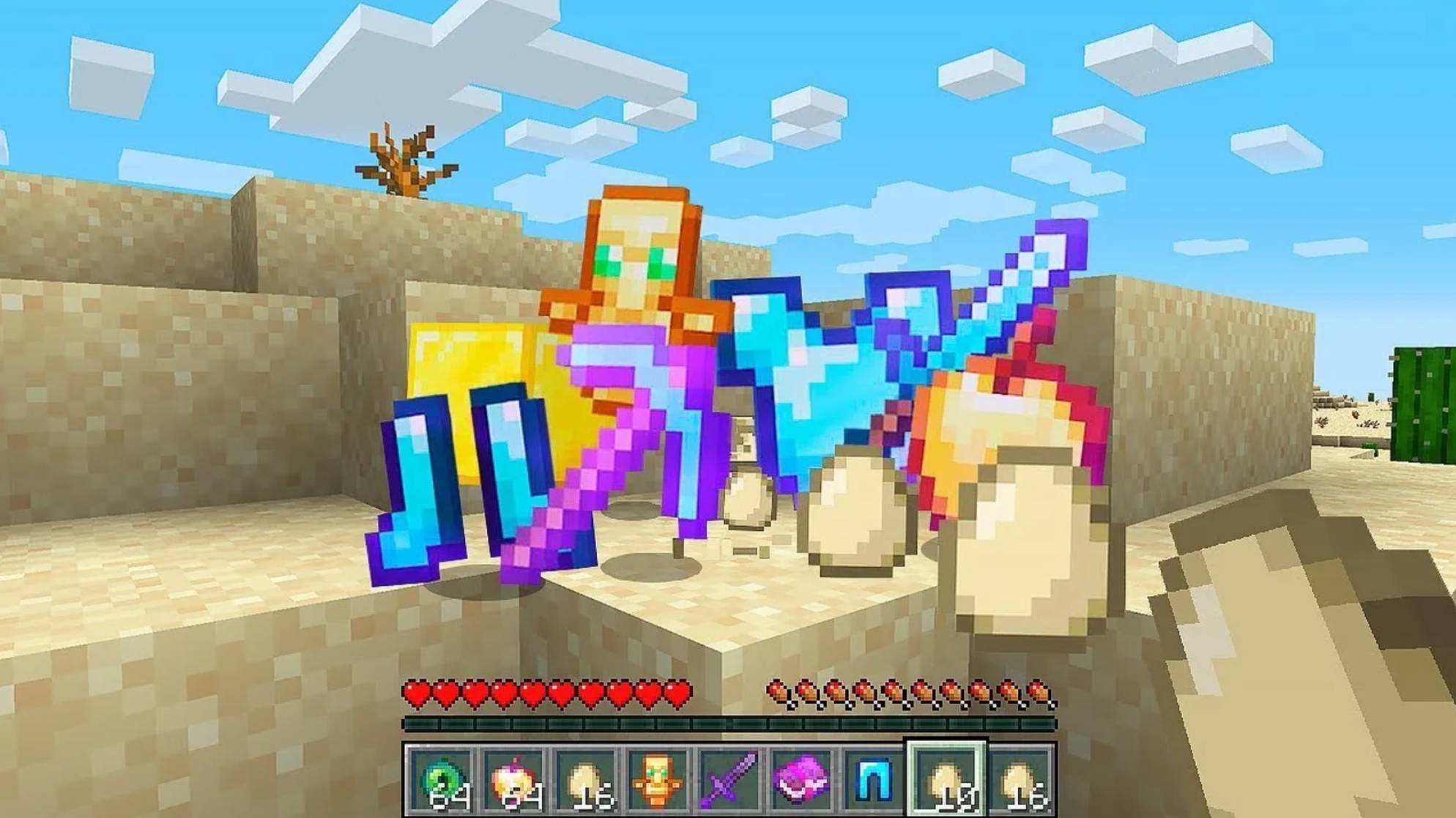 МАЙНКРАФТ, НО ОРУЖИЕ СЛУЧАЙНО