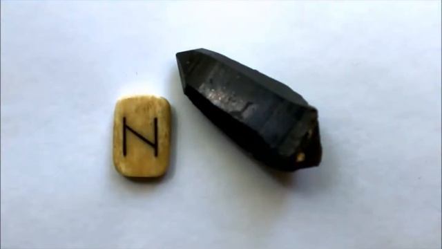 Руны и камни, соответствие.  Хагалаз - морион  и обсидиан.