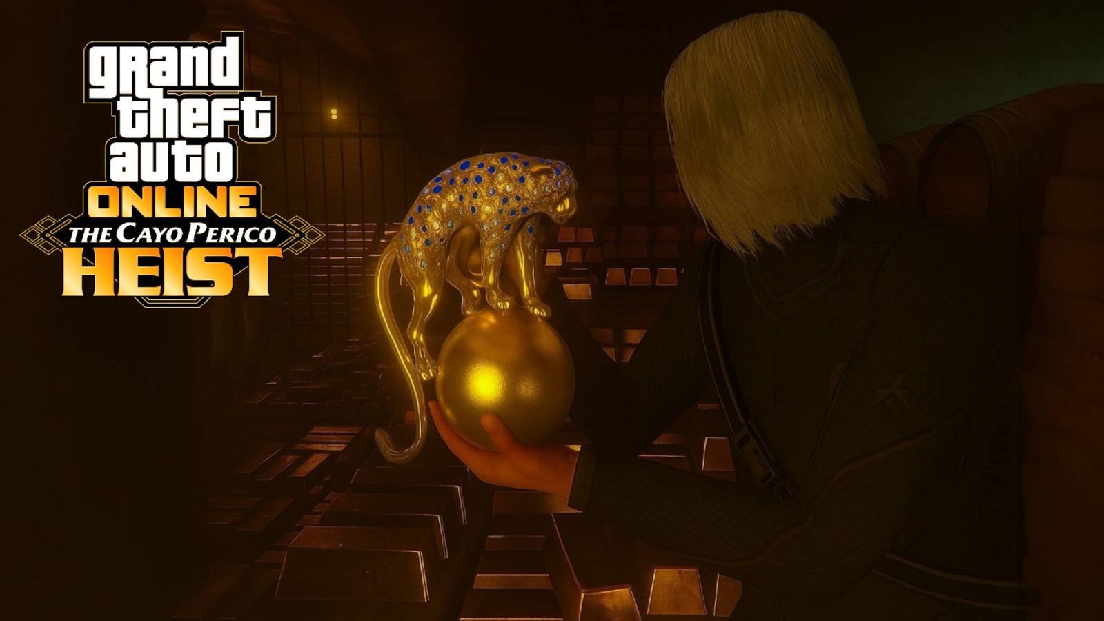 Ограбления в соло с Кайо-Перико статуя пантеры GTA Online