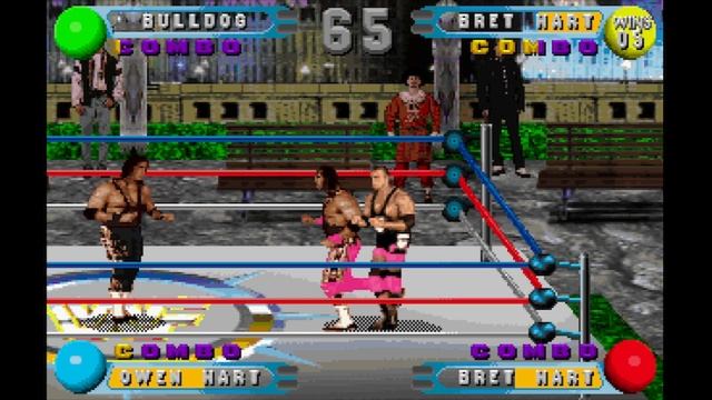 WWF In Your House PC MS-DOS - Bret Hart playthrough for the World Heavyweight Championship