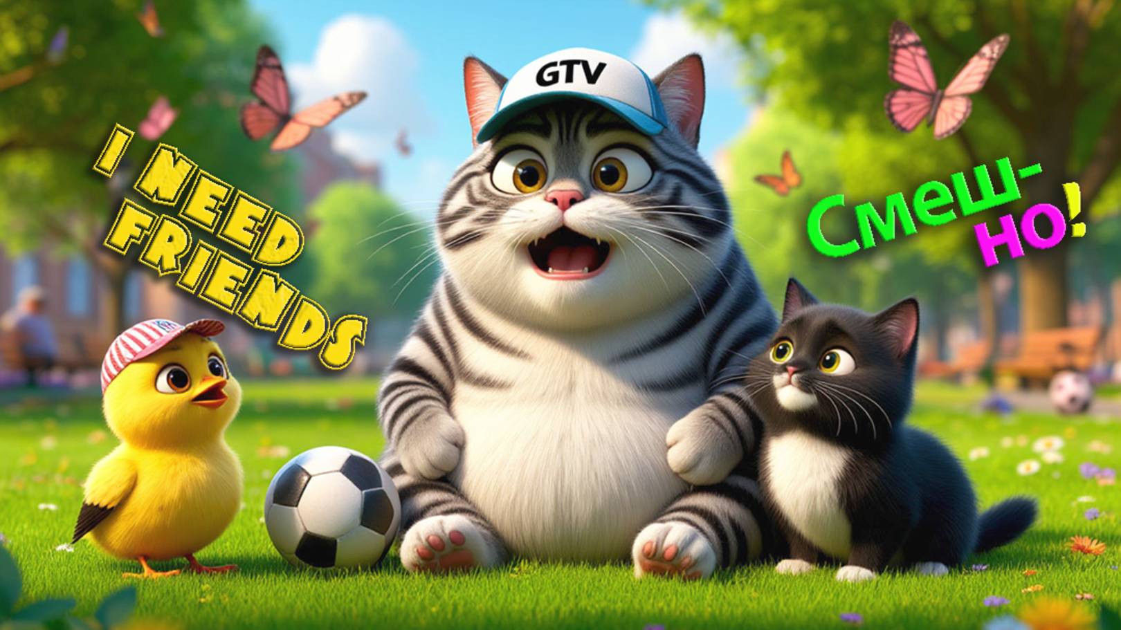 Мультфильм Кот и Цыпленок: "Как завести друзей!"