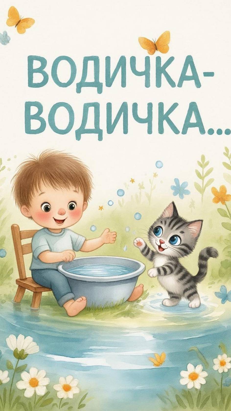 Потешки, Водичка-Водичка, умой моё личико! для самых маленьких)