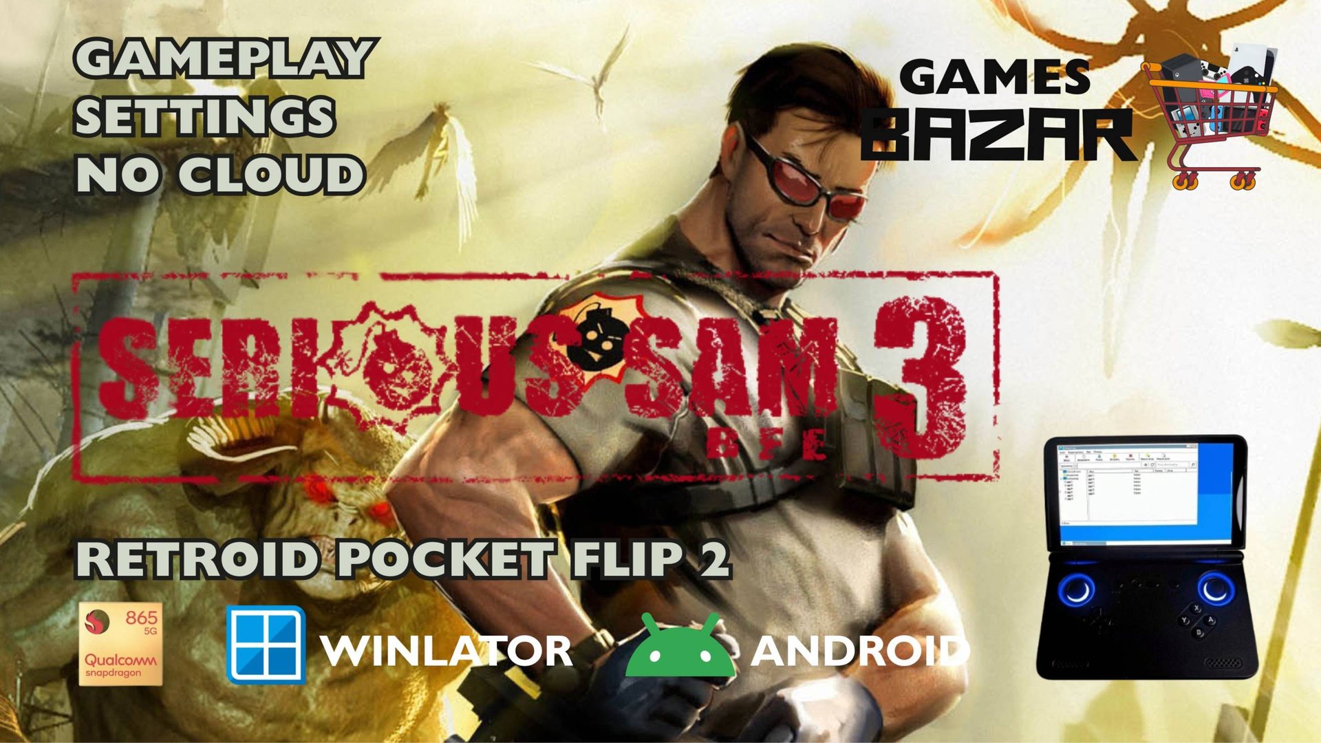 Serious Sam 3: BFE на андроид настройки Winlator v10.1 Retroid pocket flip 2 #winlator
