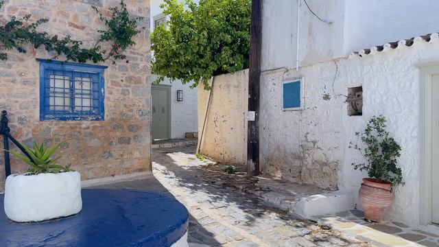 Греция. Прогулка по острову Идра в формате 4К