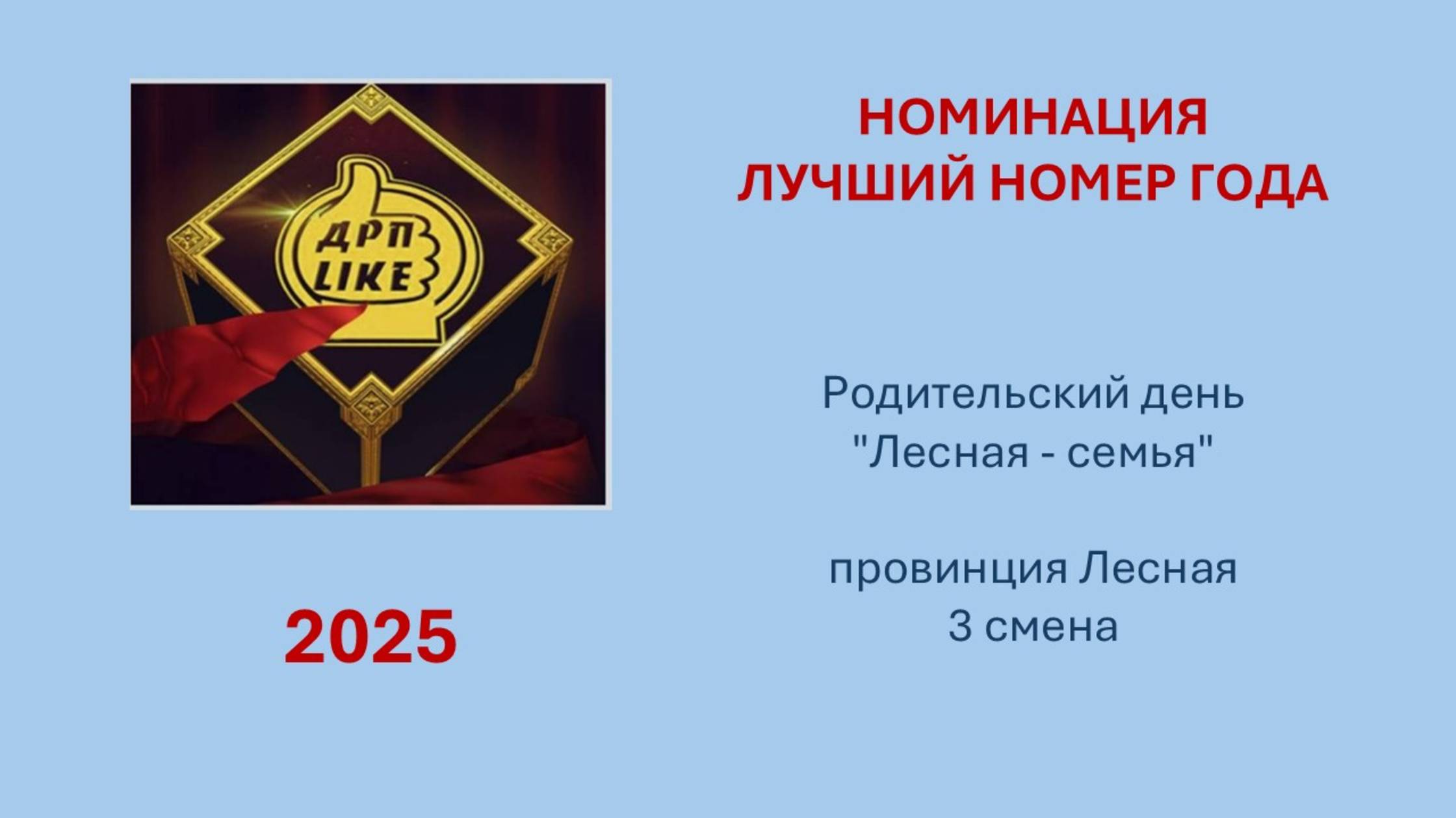 Провинция ЛЕСНАЯ 3 смена Роддень Лесная - семья