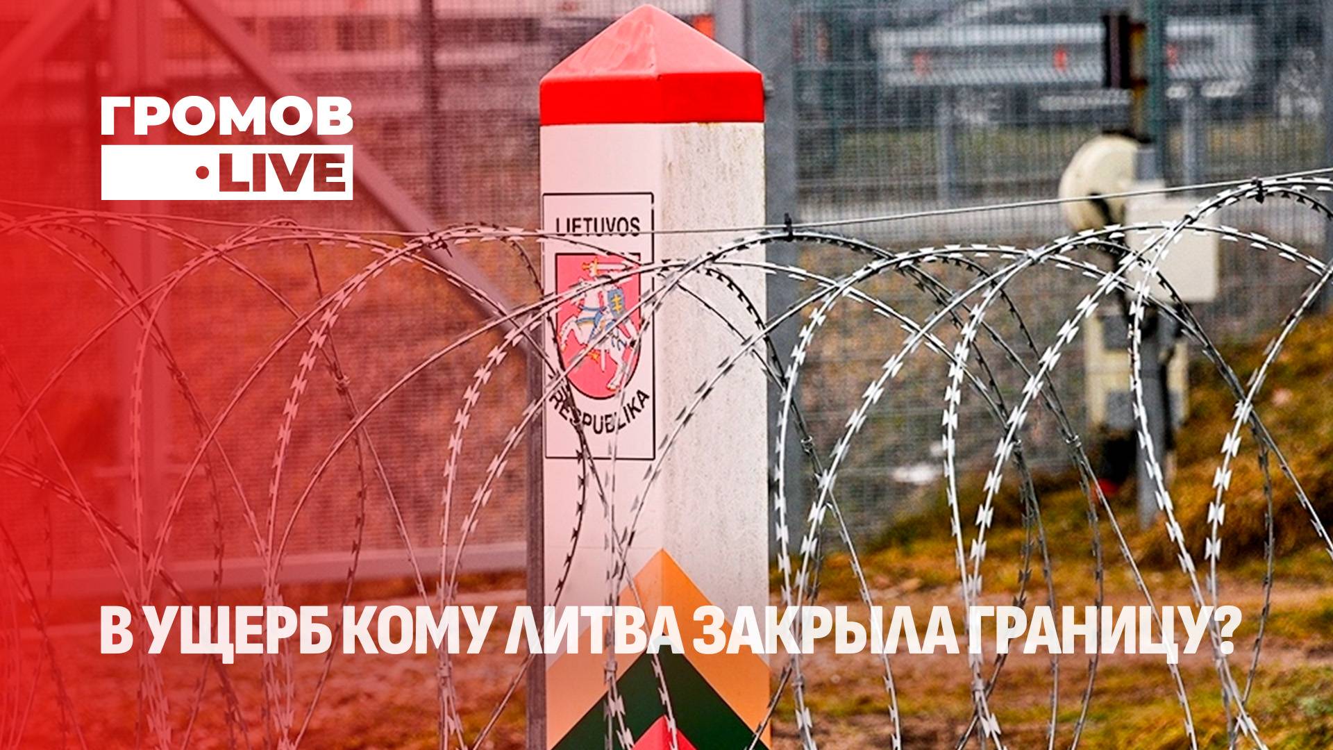 Плачевные последствия закрытия границы с Беларусью для Литвы. Громов.LIVE