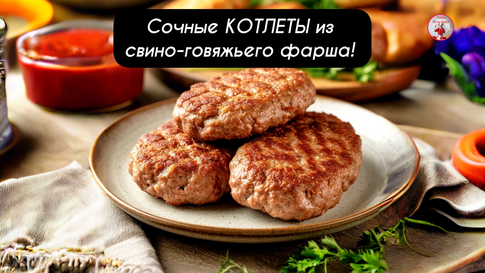 Сочные КОТЛЕТЫ из свино-говяжьего фарша: простой рецепт для идеального ужина!