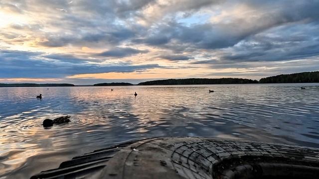 Летний вечер у озера, красотень!