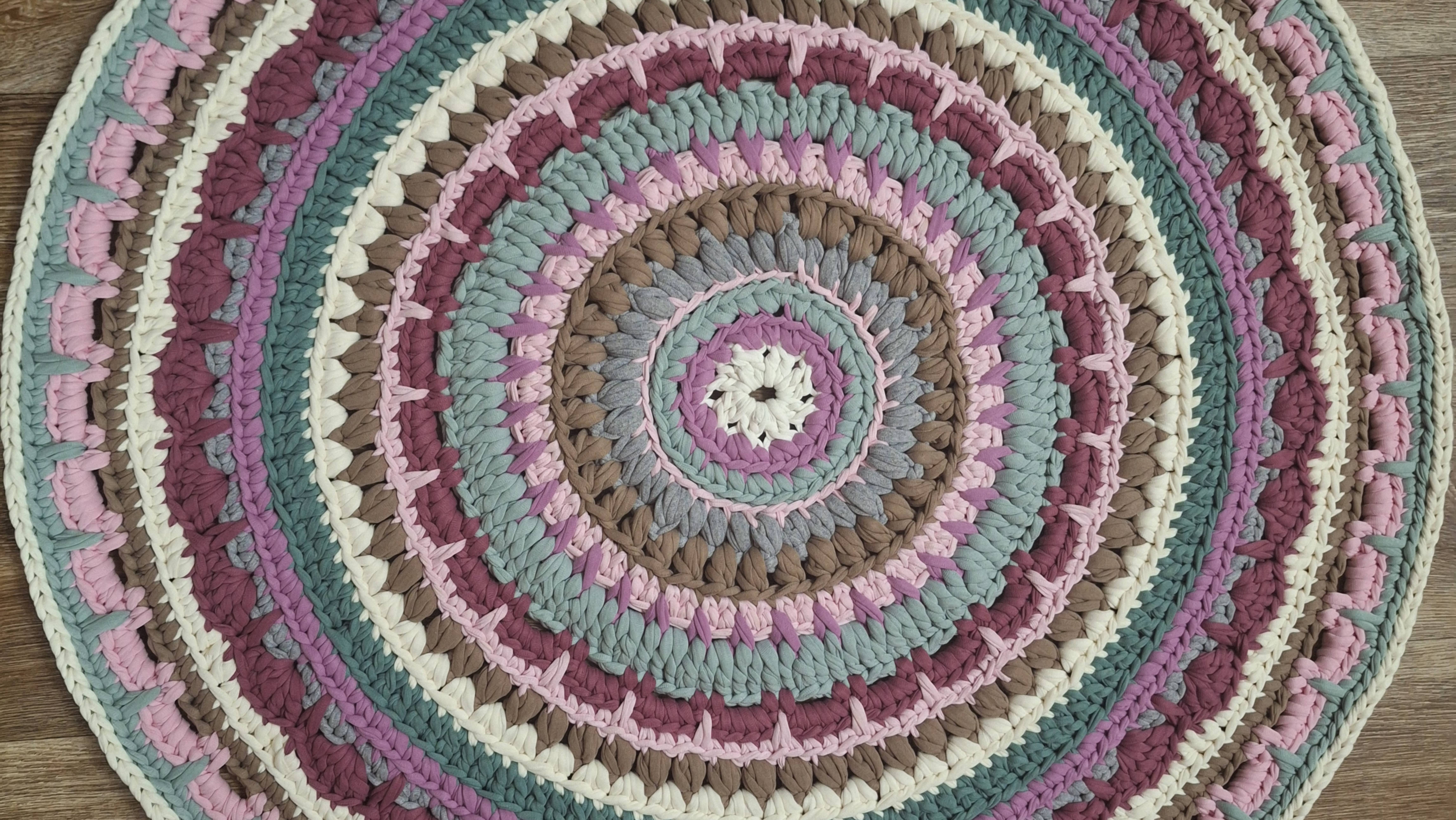 Урок 3/ Коврик из трикотажной пряжи...