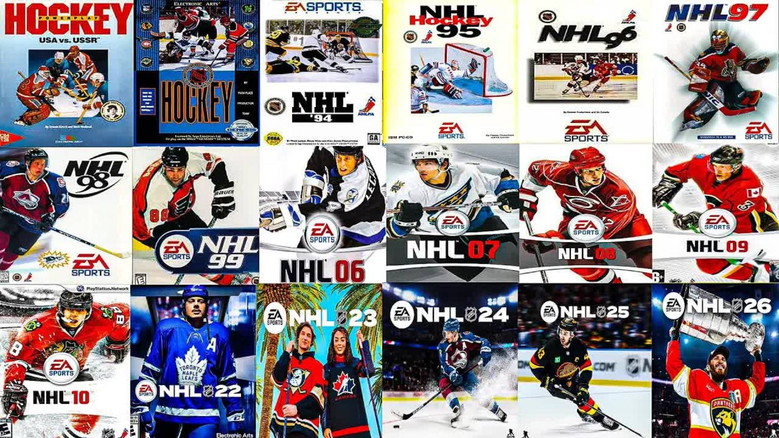 Эволюция Серии Игр Хоккей - The Evolution of NHL Games (1988-2025)