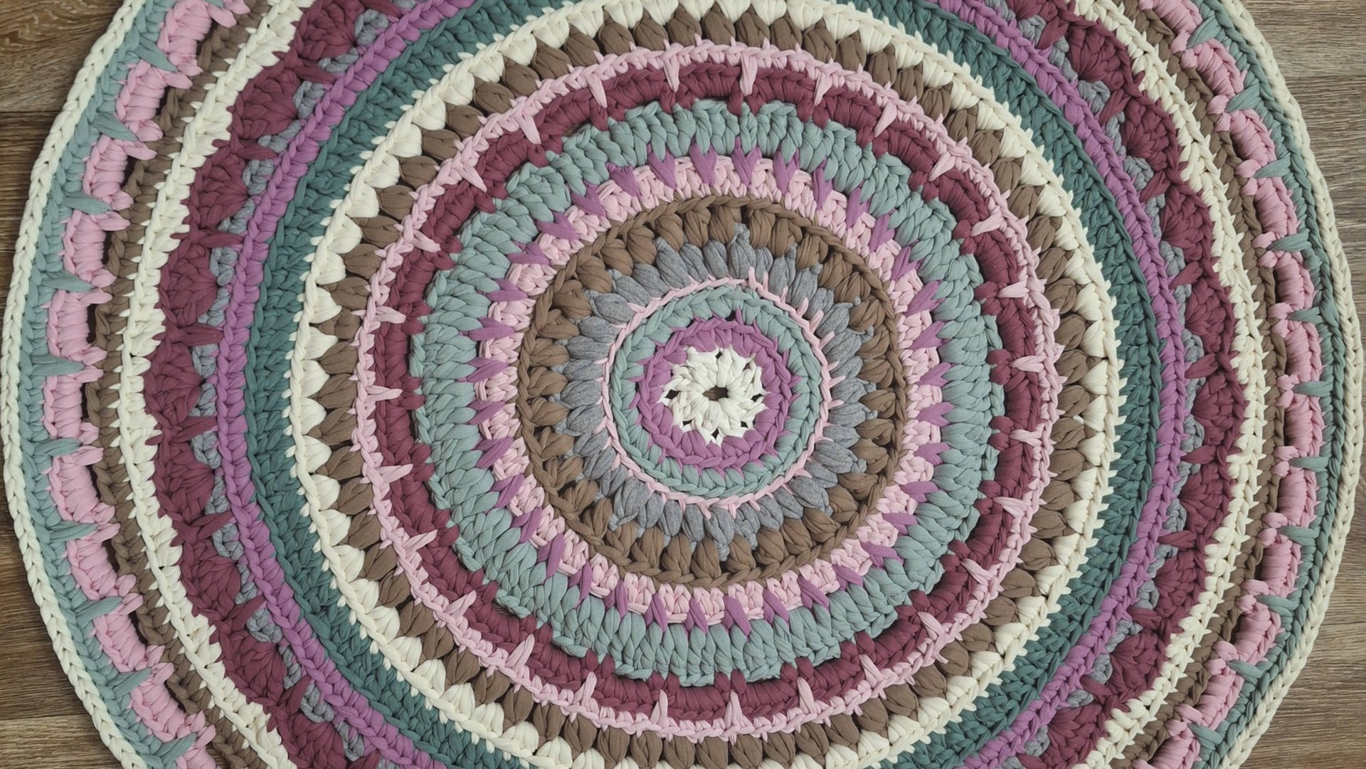 Урок 1/ Коврик из трикотажной пряжи ...