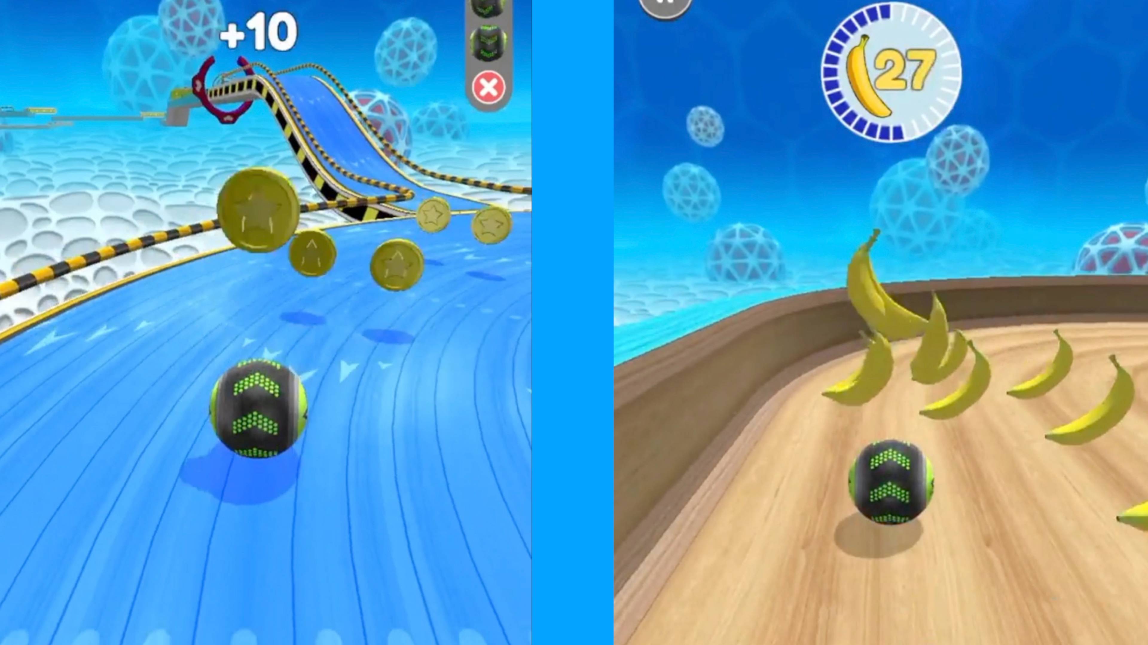 Going balls All Levels Gameplay IOS Android Going Balls level 1164 Bonus level Banana frenzy