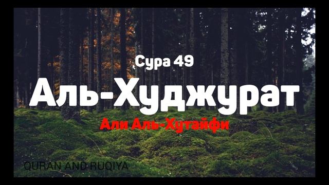 Сура 49 ) Аль-Худжурат