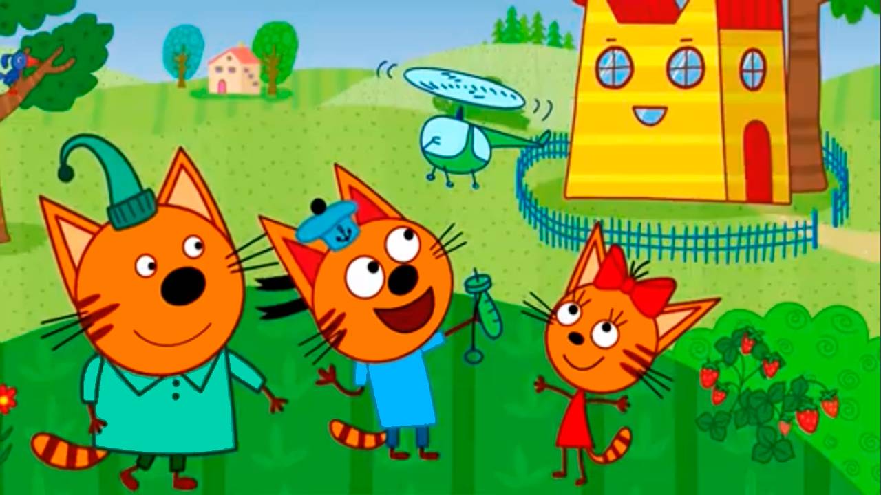 Три кота Коржик Раскраска - Раскраски для детей Три кота игра - Мультики три кота