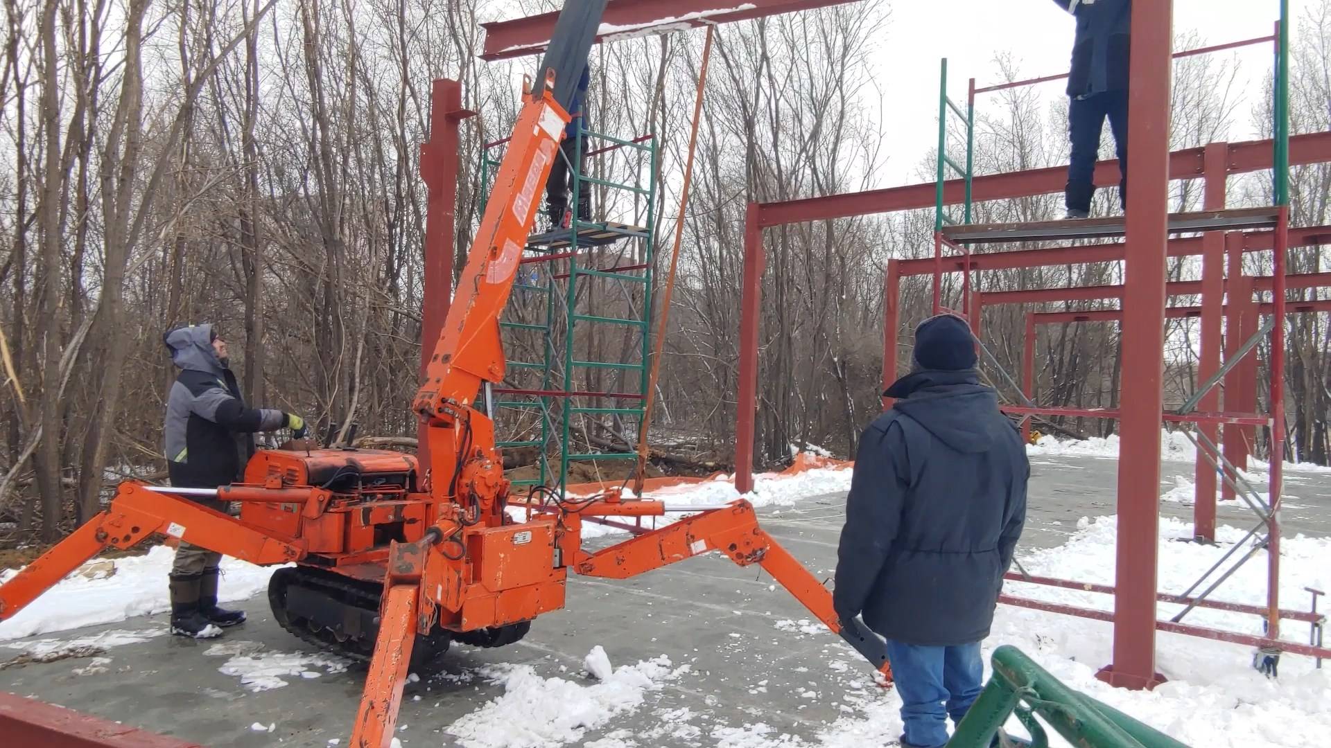 Чудо техника мини кран паук MAEDA MC-254C