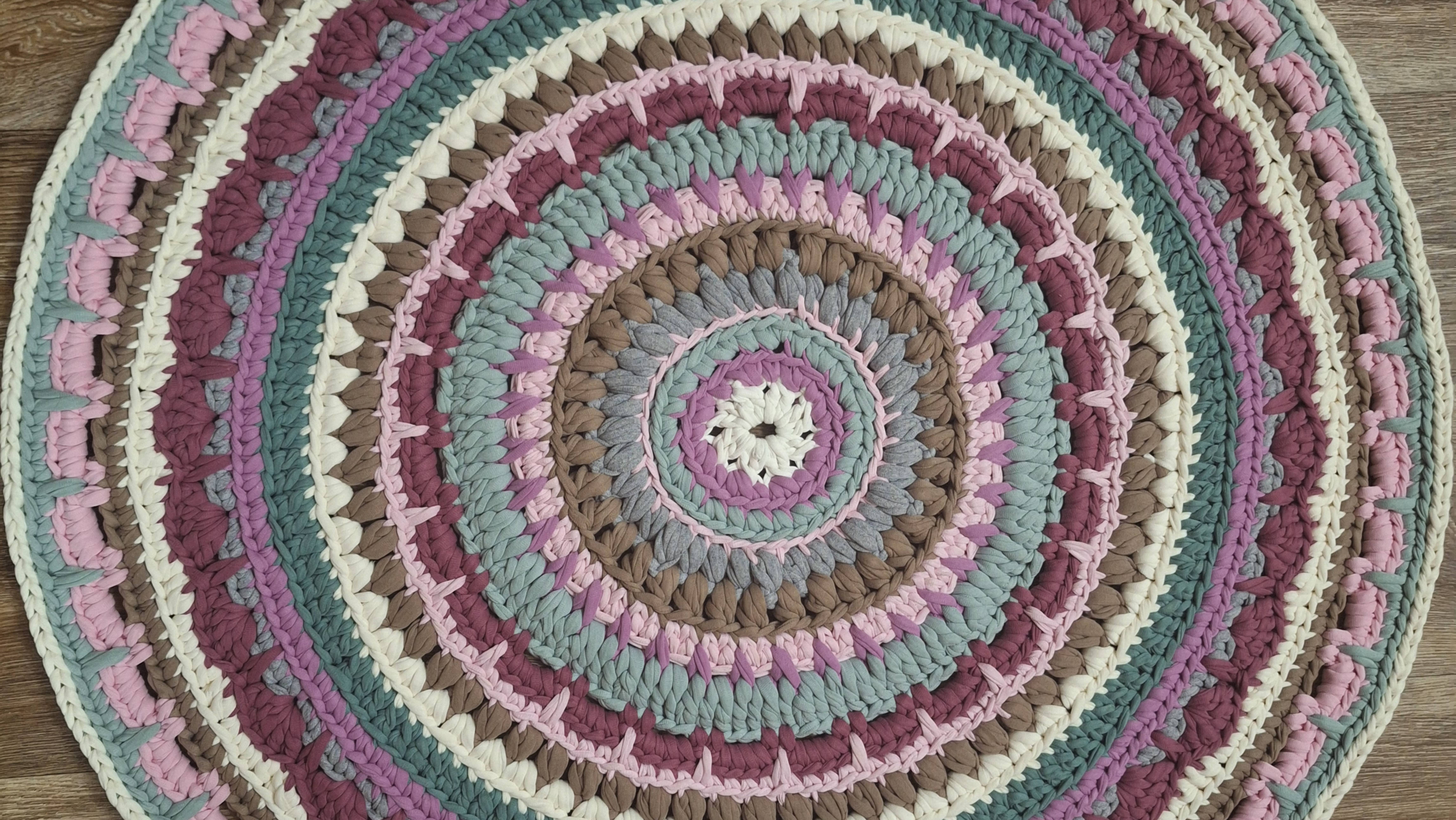 Урок 2/ Коврик из трикотажной пряжи...