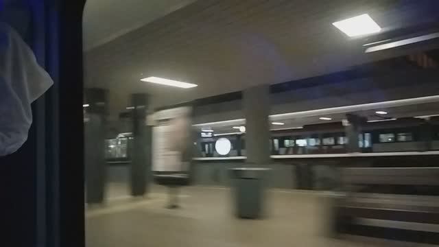 Зеленоград, станция Крюково ноябрьской ночью