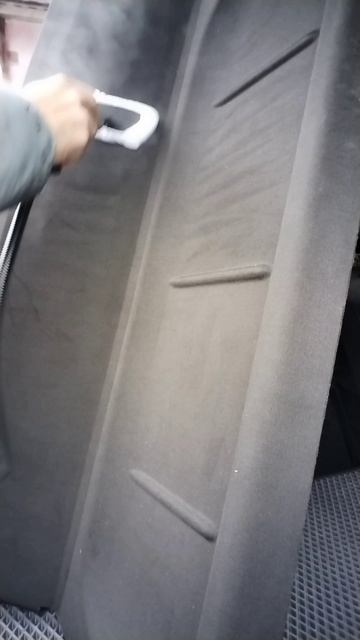 Процесс очистки пароочистителем