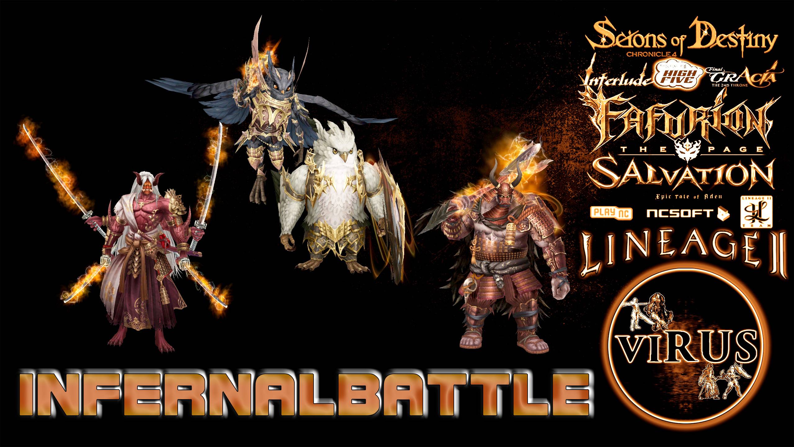 Raid Boss & Monsters for the www.InfernalBattle.Com server. LINEAGE II-Interlude ◄√i®uS►
