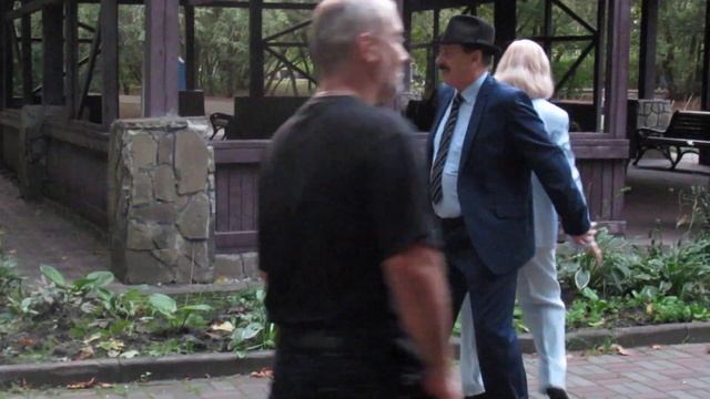 Фрагмент концерта в местном парке.