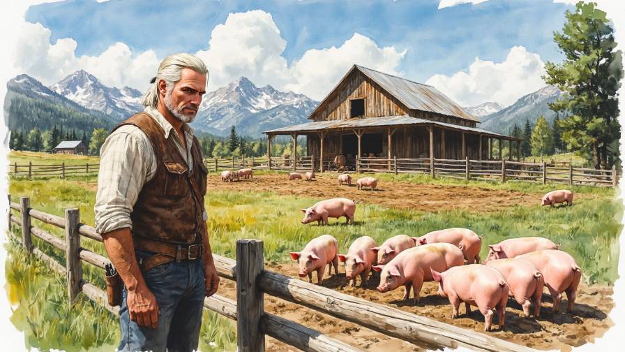 🔔Геральт на ранчо: путь к успеху через свиноводство в Ranch Simulator №3🍽️