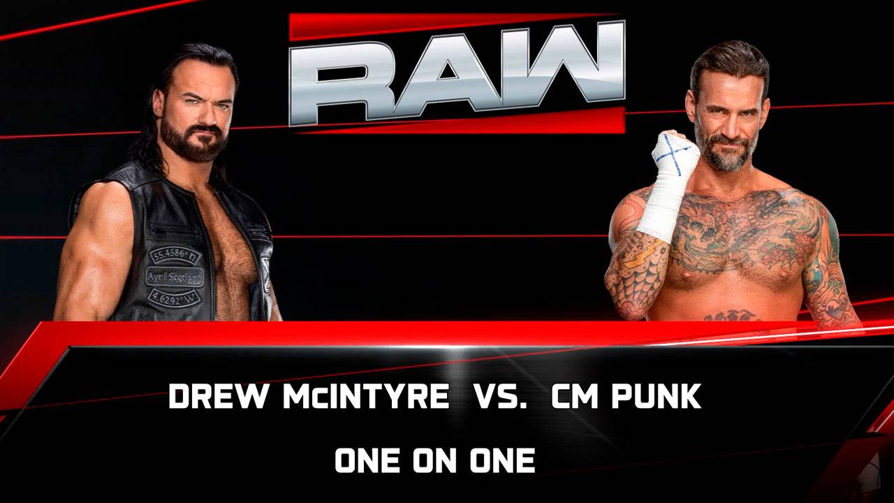 Drew McIntyre VS CM Punk - Monday Night Raw - WWE 2K25 #5