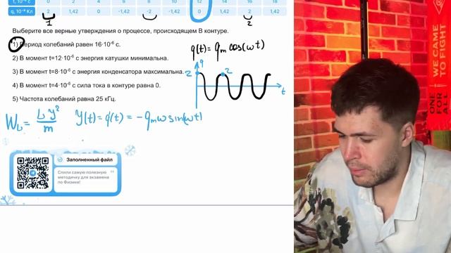 В идеальном колебательном контуре происходят свободные электромагнитные колебания - №21876
