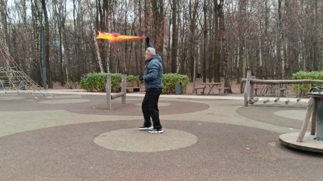 Разминка с фитнес флагами (8)