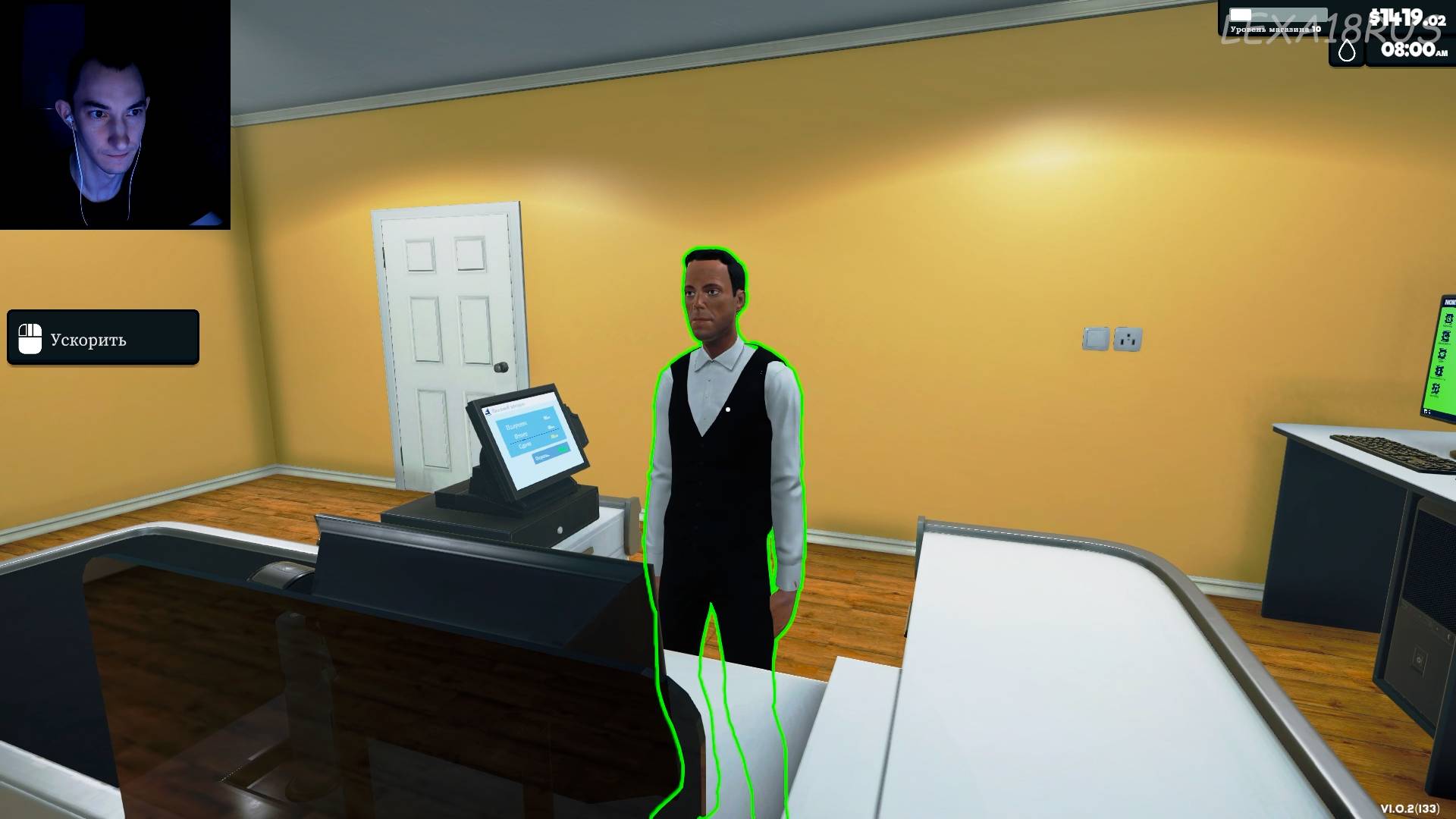 Нанял кассира и уборщицу ▶︎ Supermarket Simulator #3