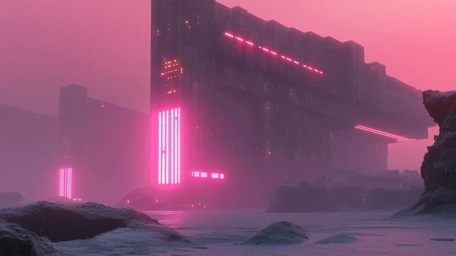 NEON EXODUS ⧸⧸ 1 Hour Cinematic Sci-Fi Ambient Soundscape for Study and Calm